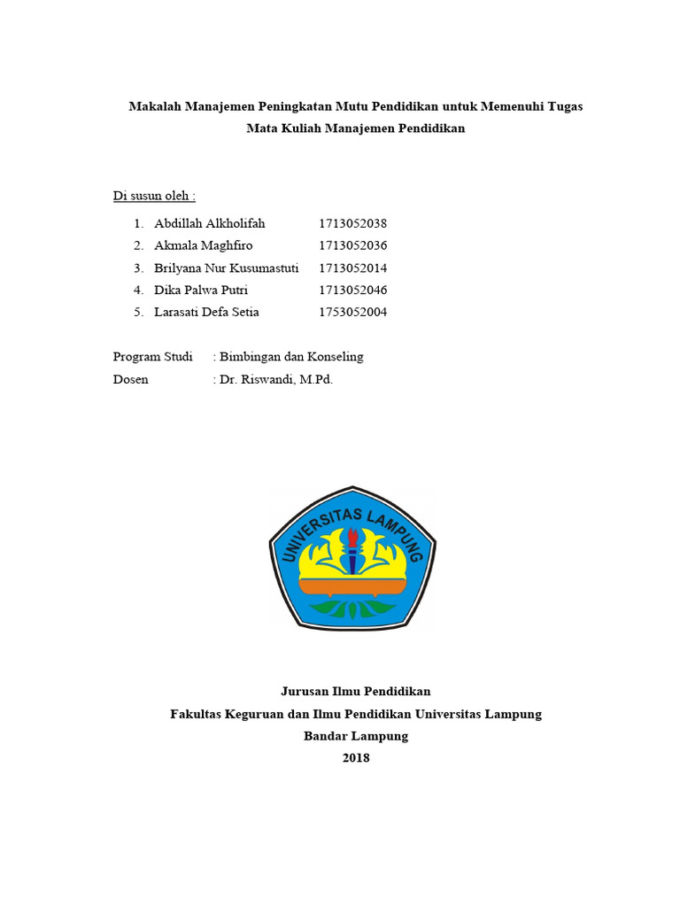 Manajemen Pendidikan Pdf
