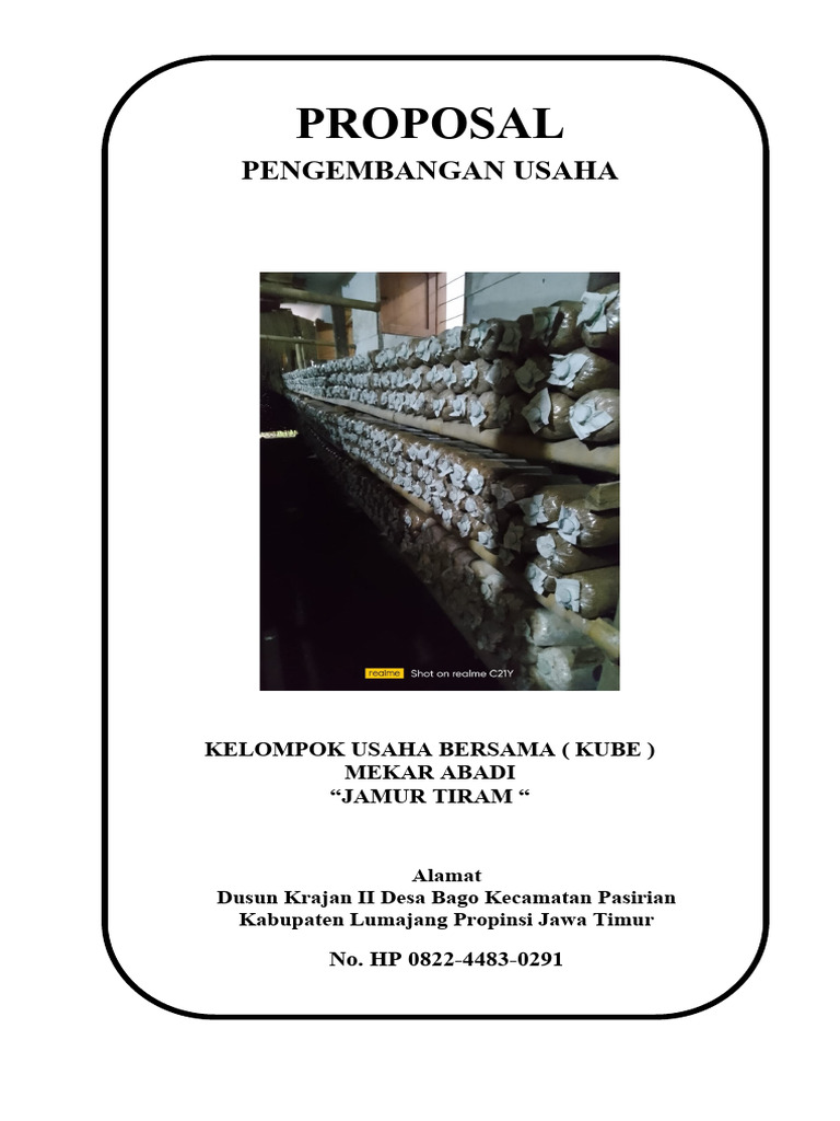 Proposal Jamur Tiram | PDF