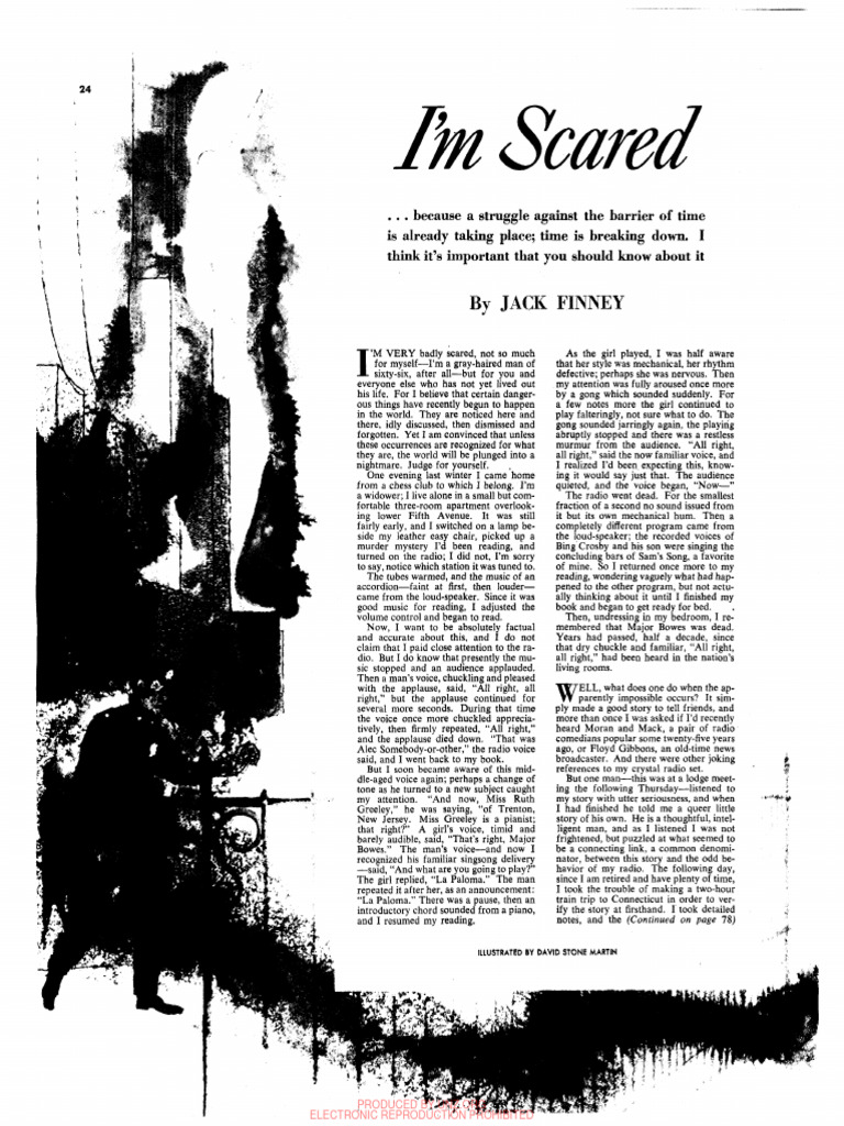 I'm Scared by Jack Finney | PDF