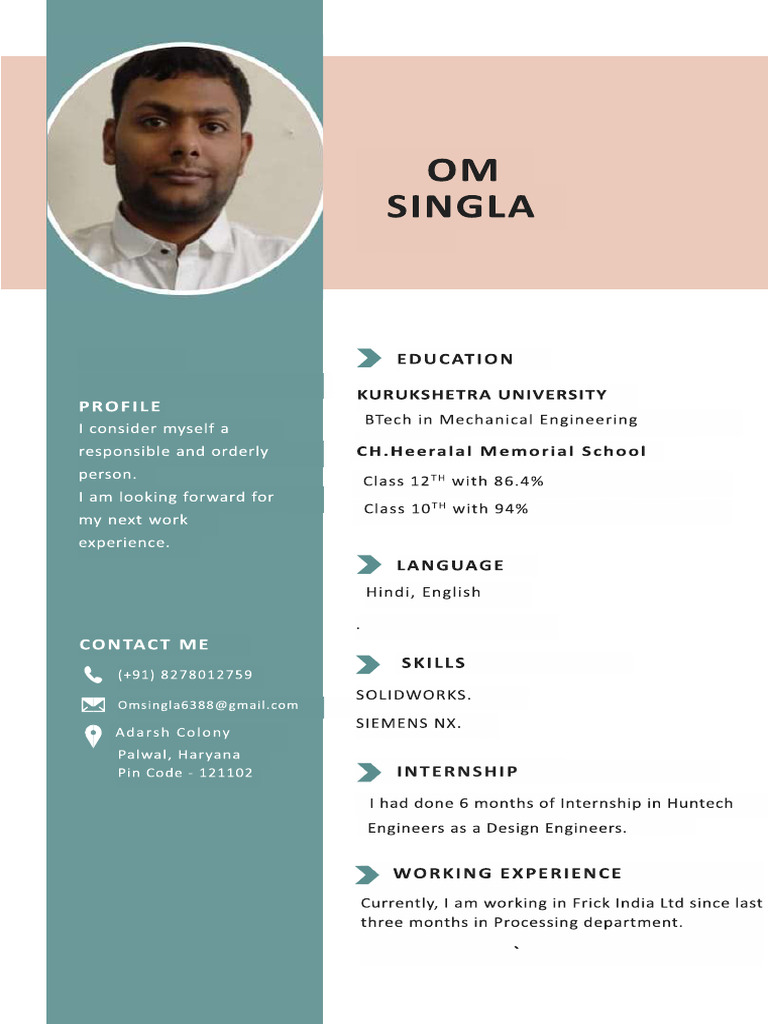 Resume - Om Singla | PDF
