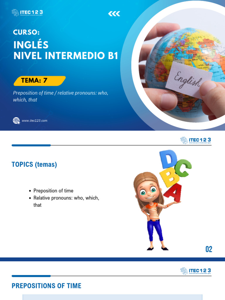 Tema 7 - Inglés Nivel Intermedio b1 | PDF