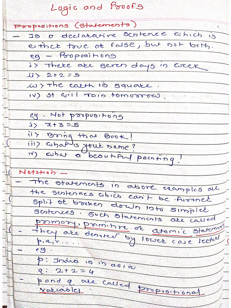 Logic and Proof | PDF