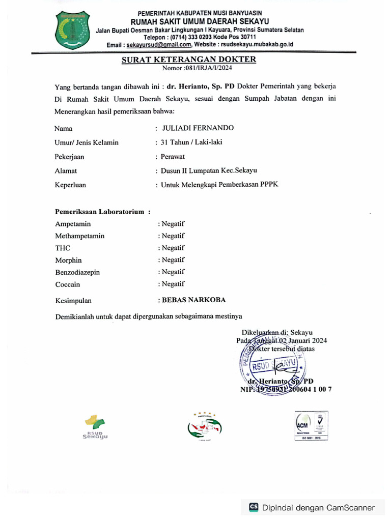 Bebas Narkoba Juliadi | PDF