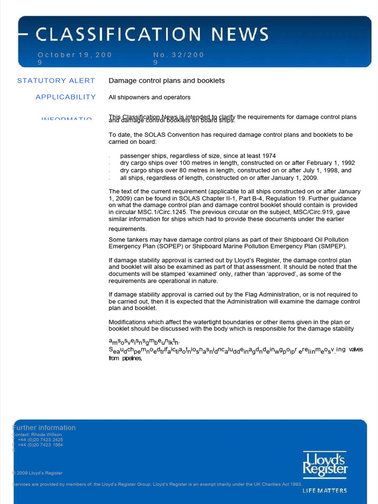 PDF 348 Damage Control Plans and Booklets | PDF