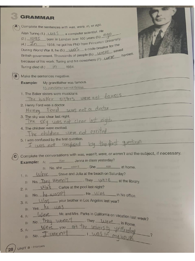 Workbook U5 Lesson B | PDF