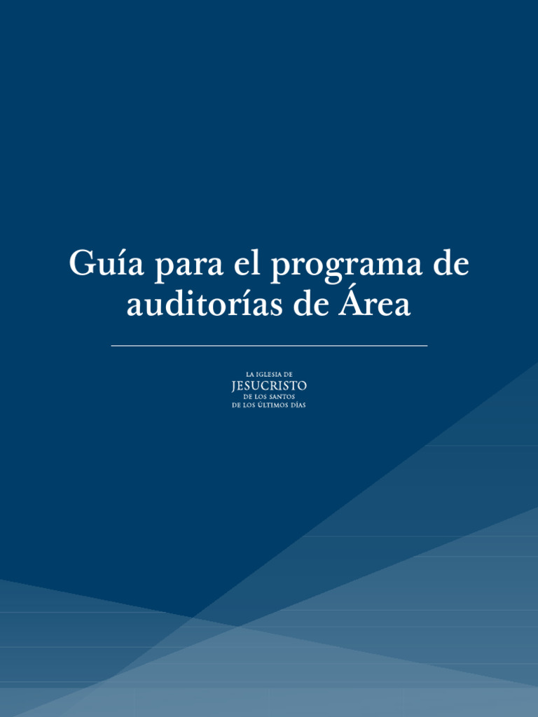 Guide To The Area Audit Program | PDF | Contralor | Auditoría