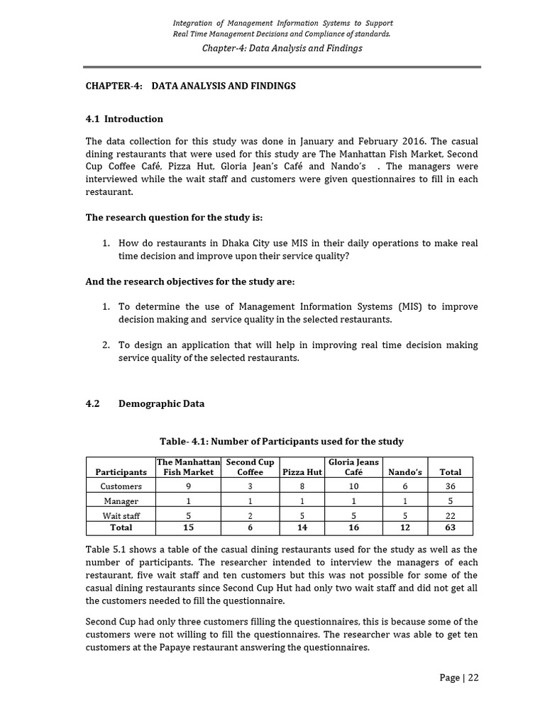 Ch-4 (Data Analysis & Findings) | PDF