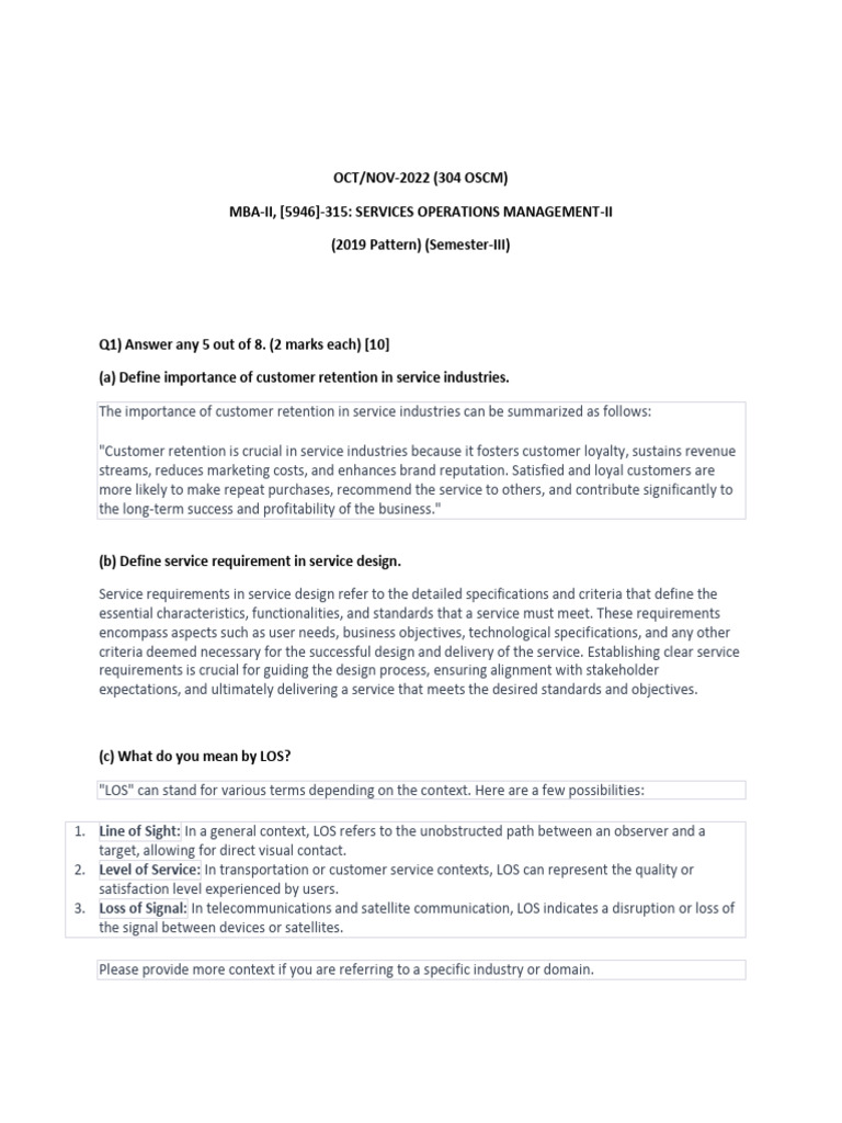 304oscm Som-Ii Oct-Nov-2022 | PDF