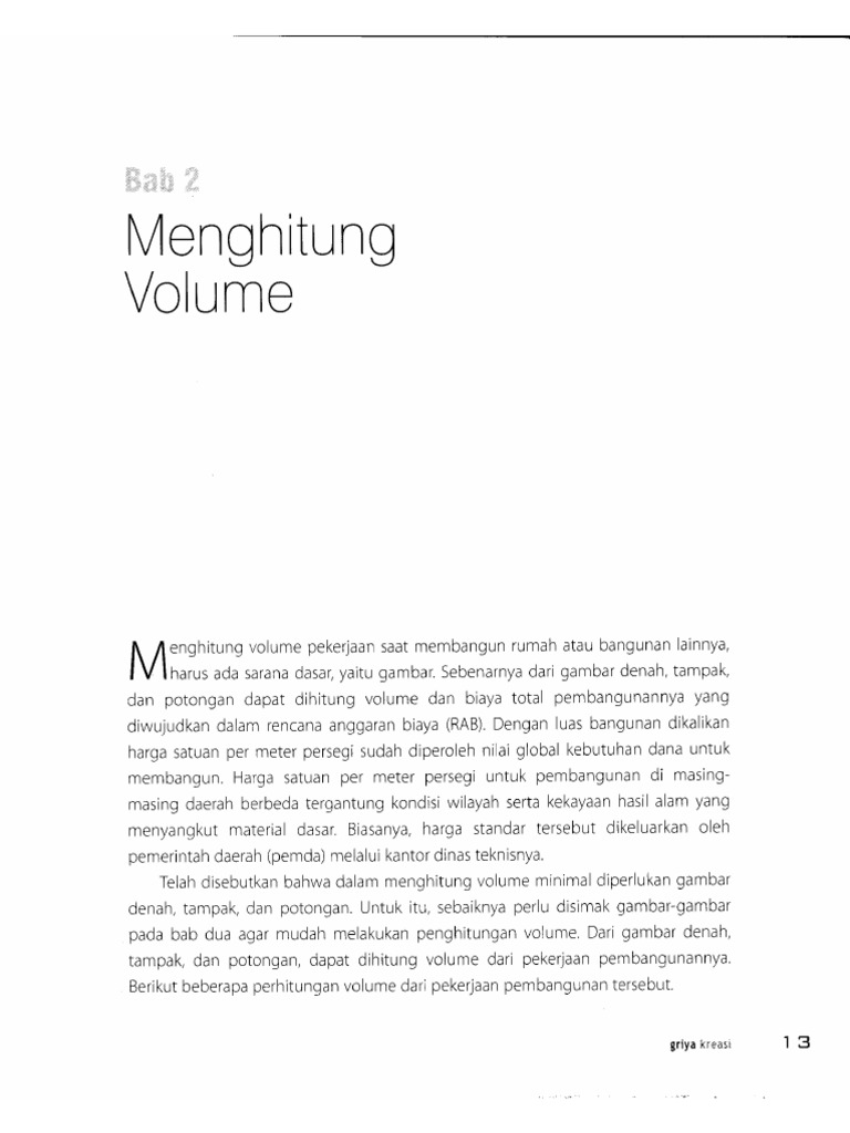 Menghitung Volume | PDF