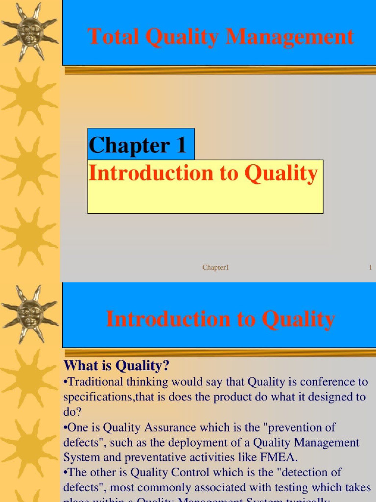 Introduction To Quality | PDF