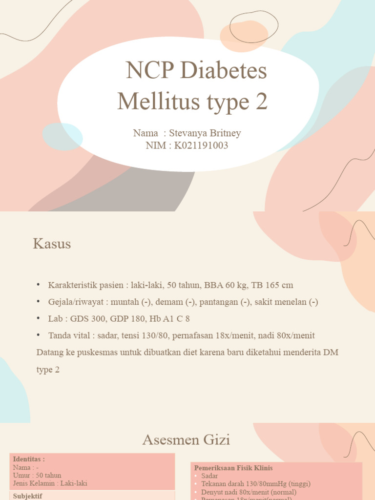 K021191003 - Stevanya Britney - NCP Diabetes Mellitus Type 2 | PDF