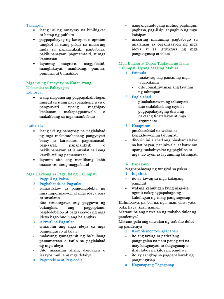 Talumpati | PDF