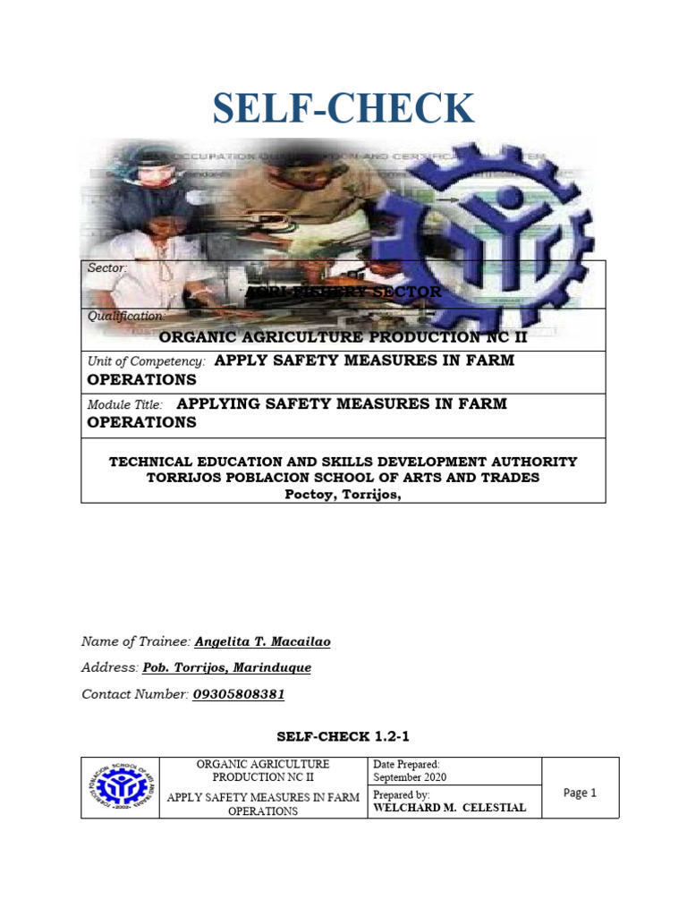 Self Safety 2 | PDF | Waste | Agriculture