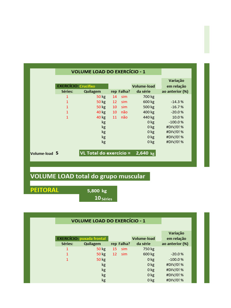 Planilha Calculo de Volume Load | PDF