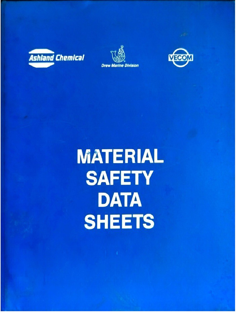 Material Safety Data Sheets | PDF