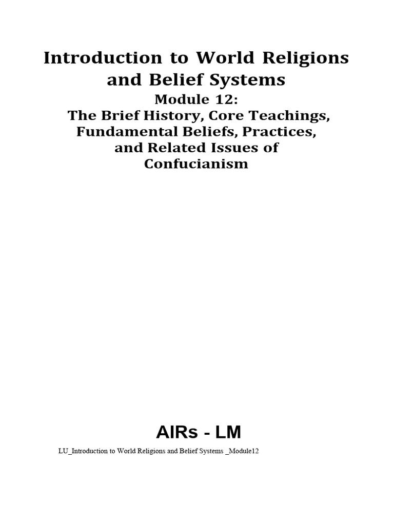 module | PDF | Analects | Confucianism