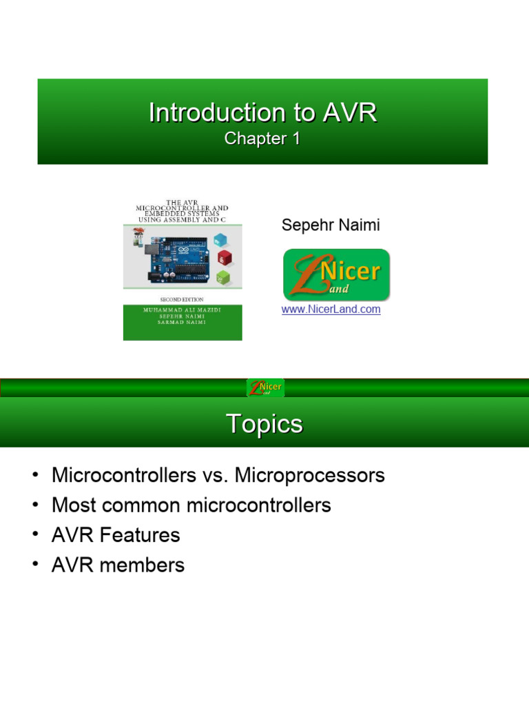 1 Introduction To AVR v21 | PDF
