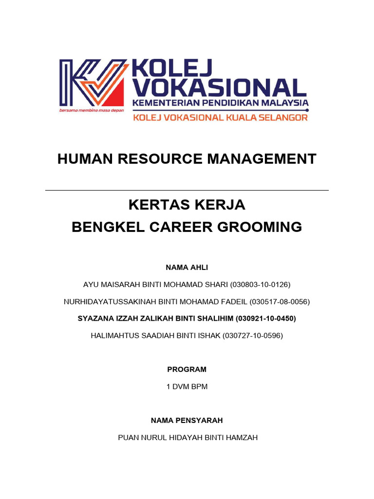 Kertas Kerja Human Resource Management | PDF