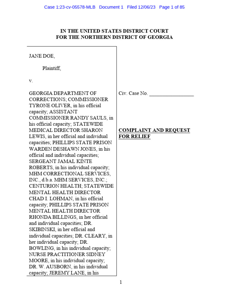 DOJ Case Document | PDF