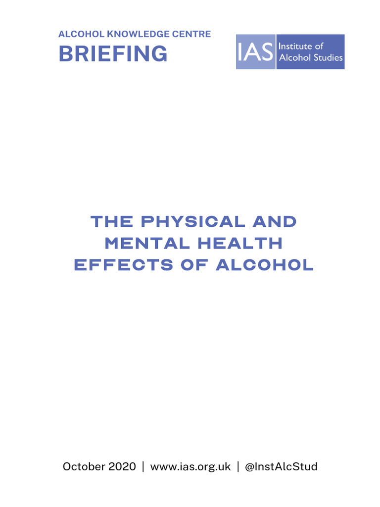 The Physical and Mental Health Effects of Alcohol | PDF