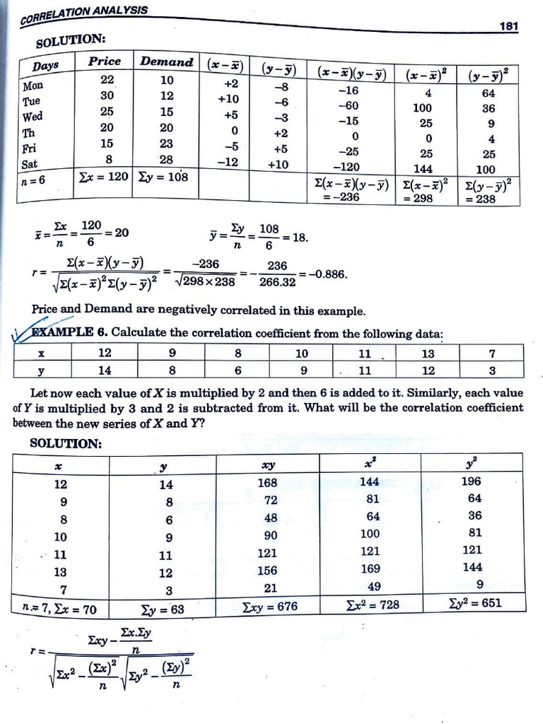 Correlation and Regression Numericals | PDF | Regression Analysis | Errors And Residuals