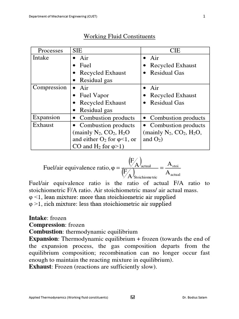 03.working Fluid Constituents | PDF