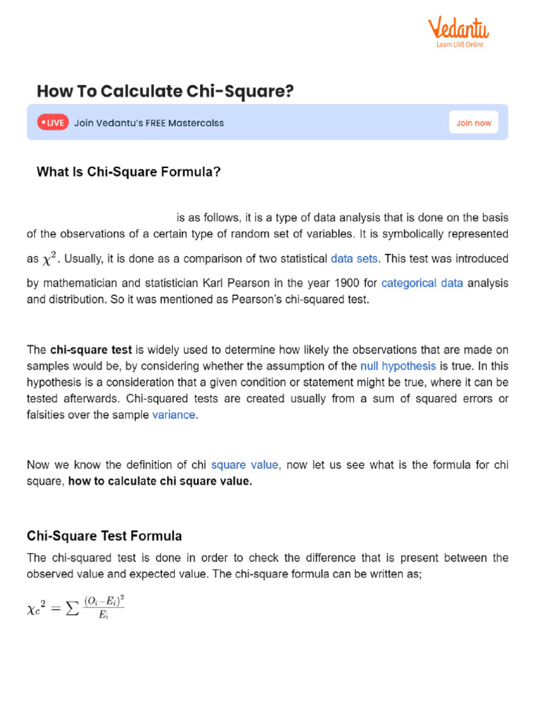 How To Calculate Chi Square PDF
