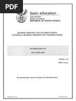 NSC Maths Grade 12 November 2023 P1 Only | PDF