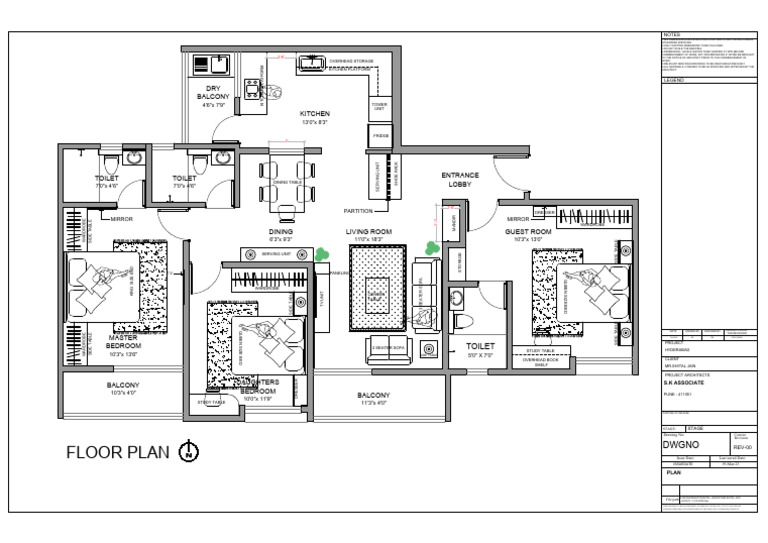Floor Plan: DRY Balcony | PDF | Bedroom | Home