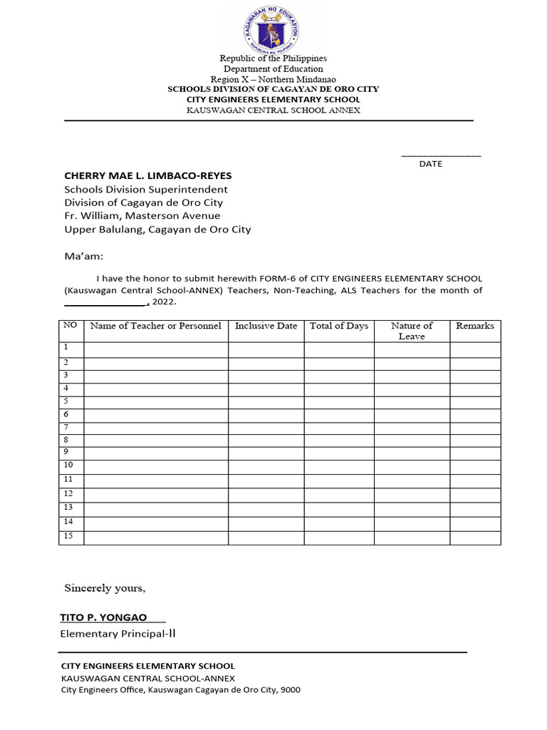 CES FORM 6 TRANSMITTAL | PDF
