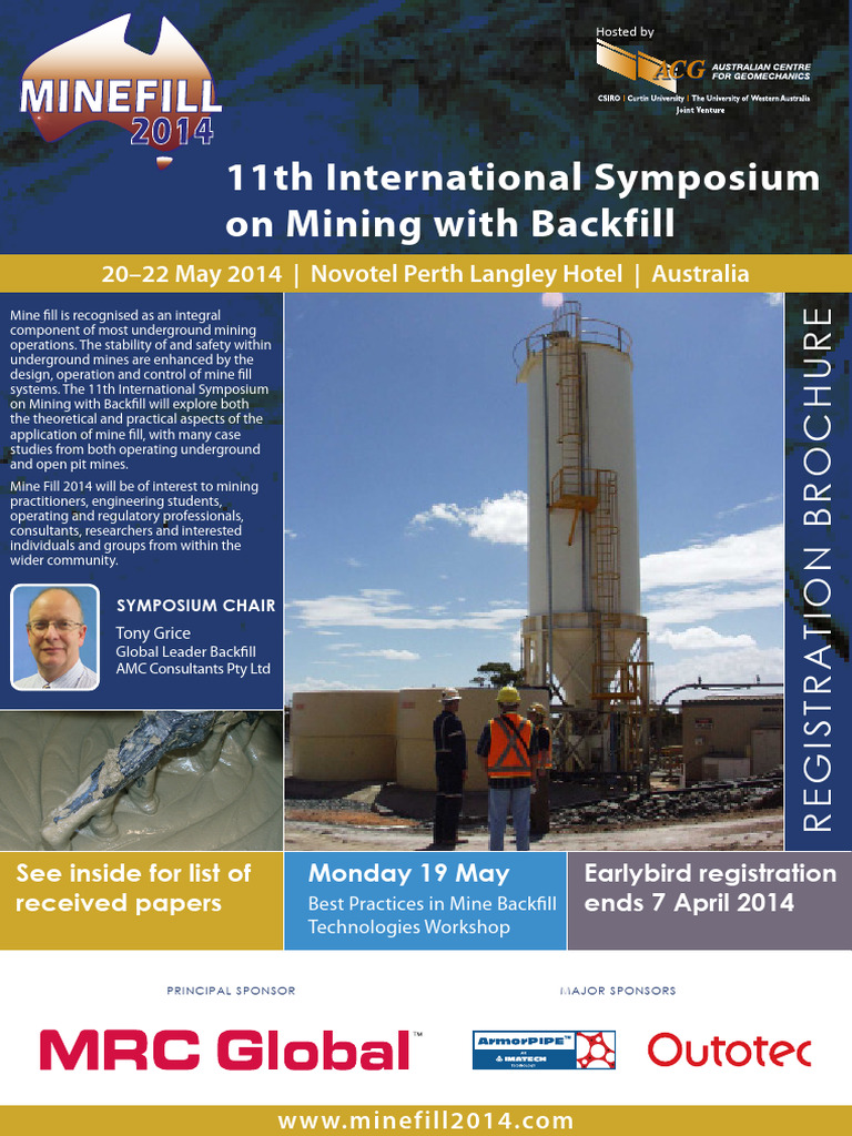 2014 International Symposium On Mining With Backfill | PDF | Mining | Visa Inc.