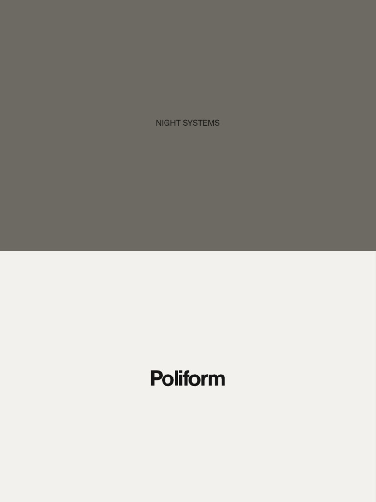 Poliform Night Systems | PDF