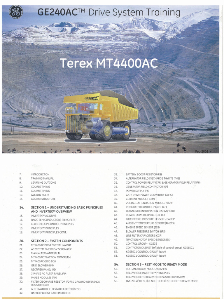 GE INVERTEX Training Manual MT4400 | PDF