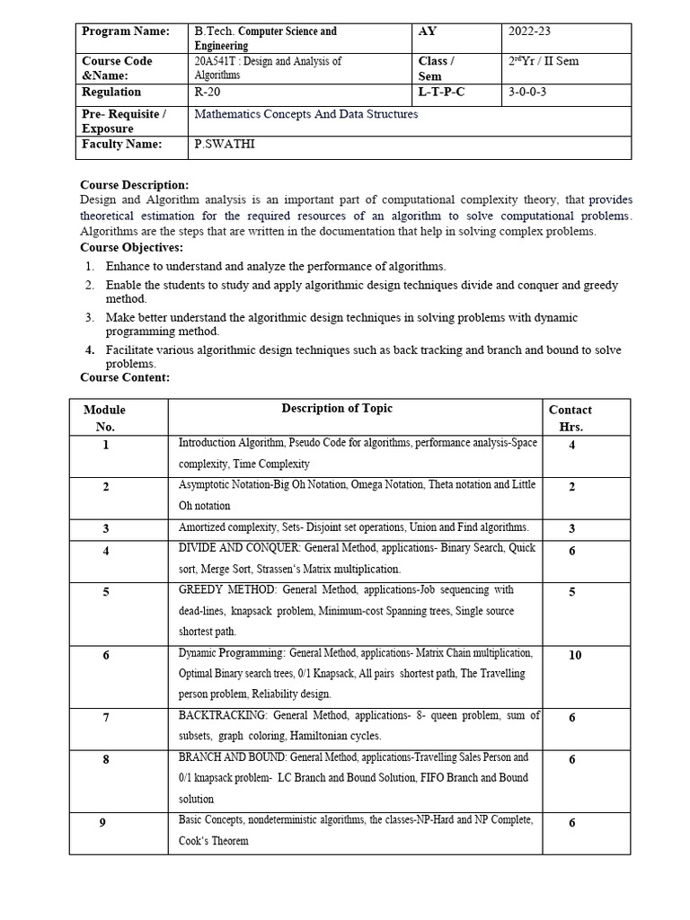 Daa Word File | PDF Daa Word File | PDF