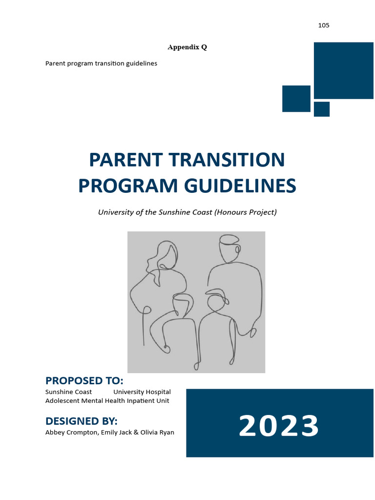 Eating Disorder - Parent Transition Program Guidelines | PDF