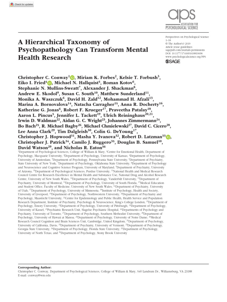 Hierarchical Taxonomy | PDF | Mental Disorder | Borderline Personality ...