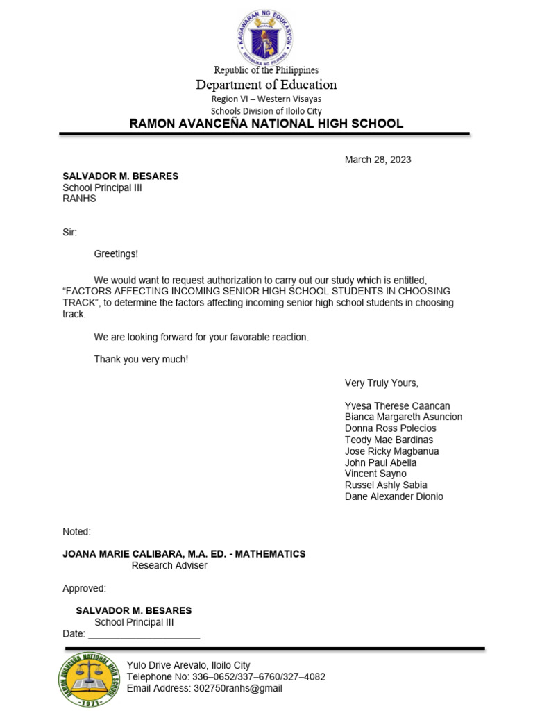 Request for Study Authorization | PDF