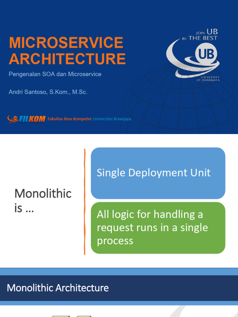 01 - Pengenalan SOA Dan Microservice | PDF