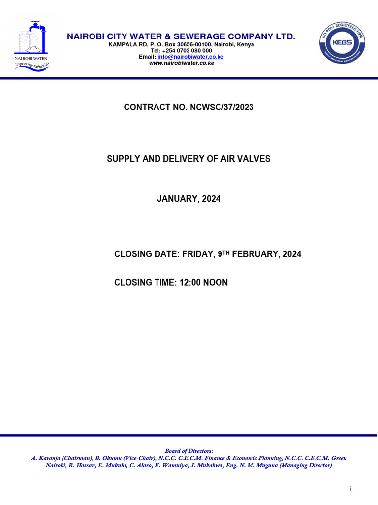 Ncwsc.37.2023 Air Valve | PDF Ncwsc.37.2023 Air Valve | PDF