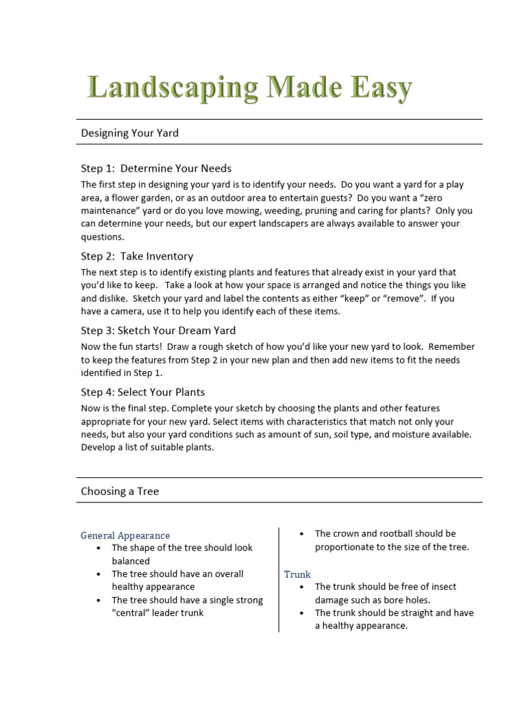 Landscaping 6 | PDF
