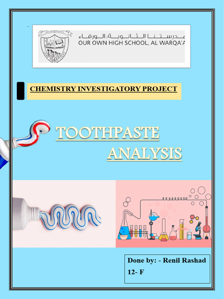 Chemistry Investigatory Project Analysis | PDF