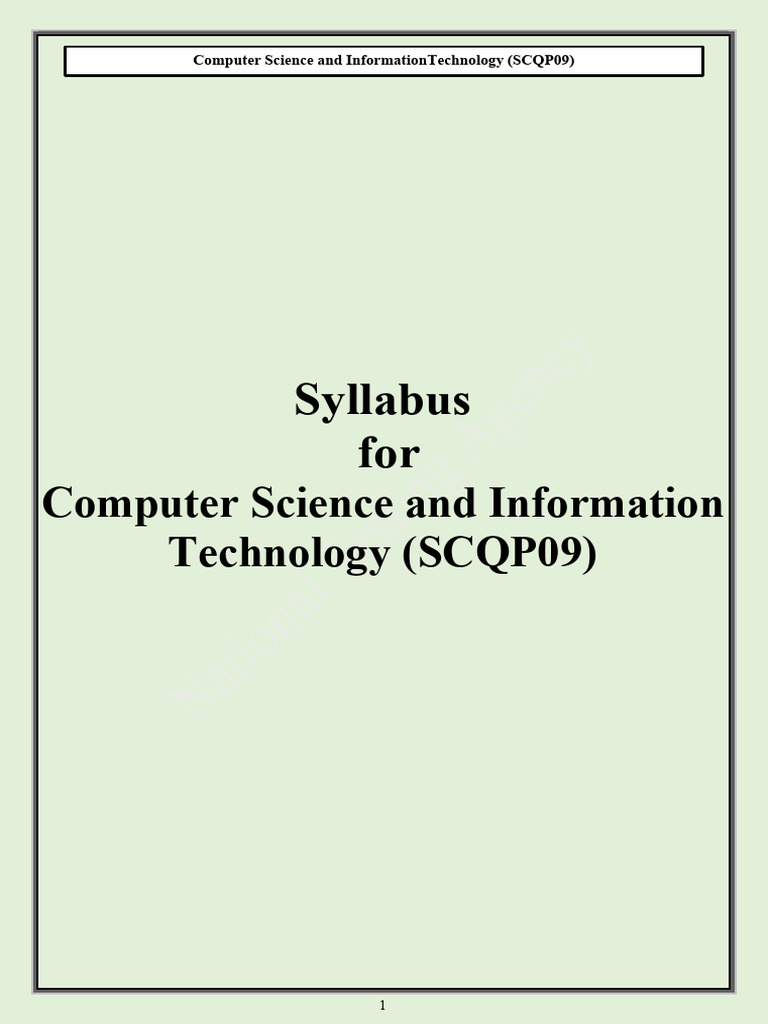 computer-science-and-information-technology-scqp09- | PDF | Databases | Computer Network