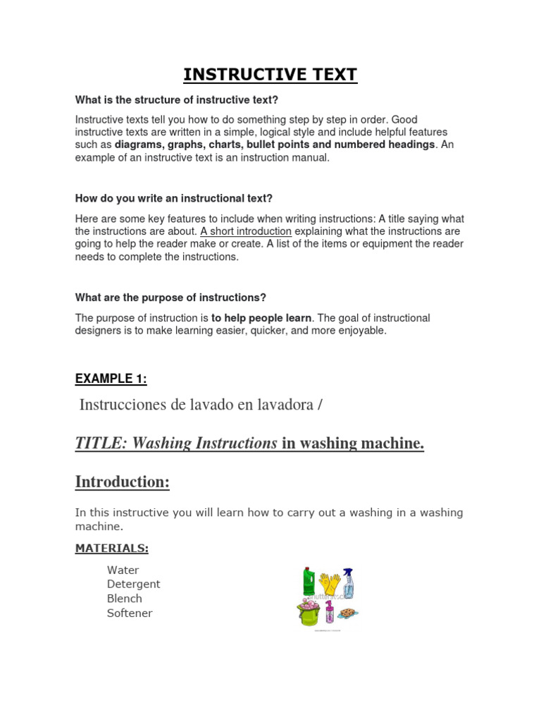 INSTRUCTIVE TEXT | PDF