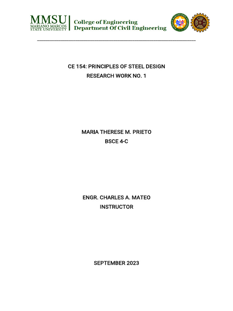 Principles of Steel Design Overview | PDF | Deformation (Engineering ...