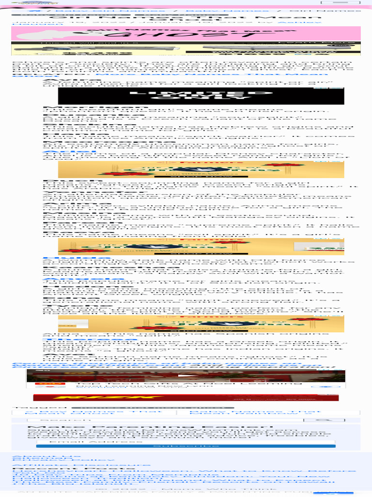 Girl Names That Mean Ghost | PDF