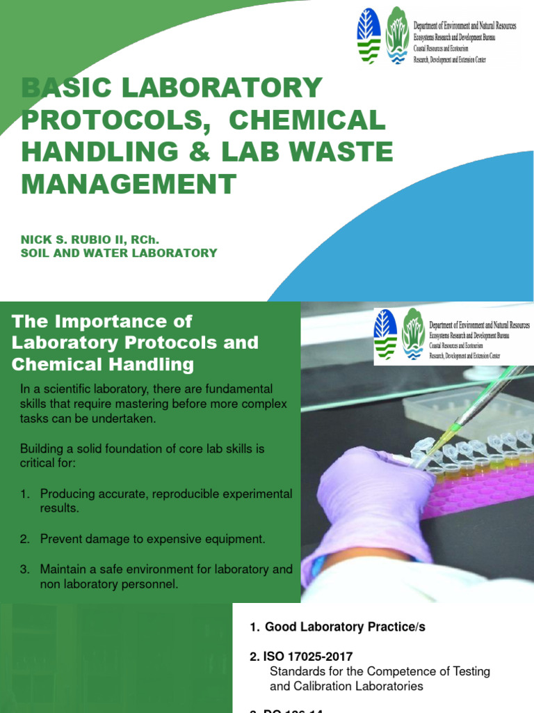 Laboratory Protocols, Chemical Handling and Waste Management | PDF