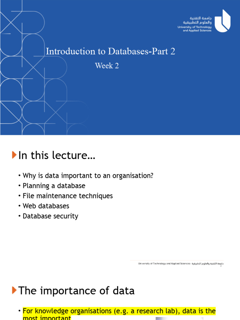 Introduction To Databases - Part 2 | PDF | Databases | Backup