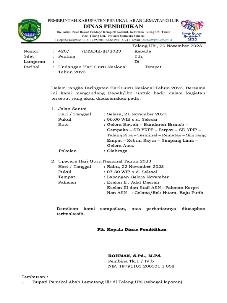 SURAT UNDANGAN HGN New | PDF