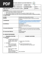 Grade 1 Lesson Plan: Ordinal Numbers | PDF | Teachers | Lesson Plan