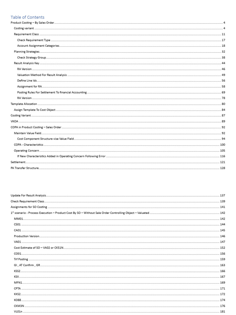 Product Costing by Sale Order - Configuration | PDF | Cost | Valuation (Finance)